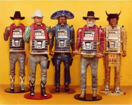 Amazing Slot Machine Wood Carvings by Polk/Sanchez – Al W Moe's Nevada ...